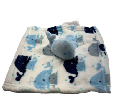 CribMates baby Blue whale Lovey security toy Plush crib grip hold small ...