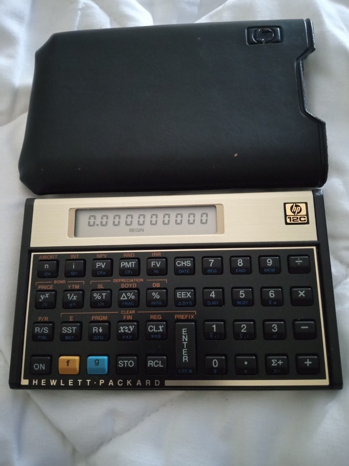 Vintage Hewlett-Packard HP 12C Programmable Scientific Calculator W ...