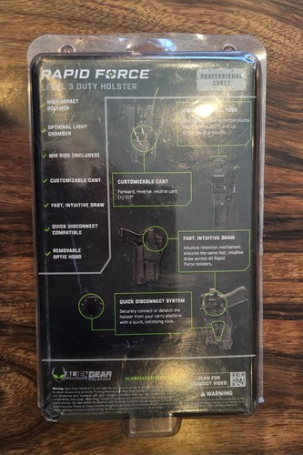 Alien Gear Holsters Rapid Force Level 3 Duty Holster | eBay