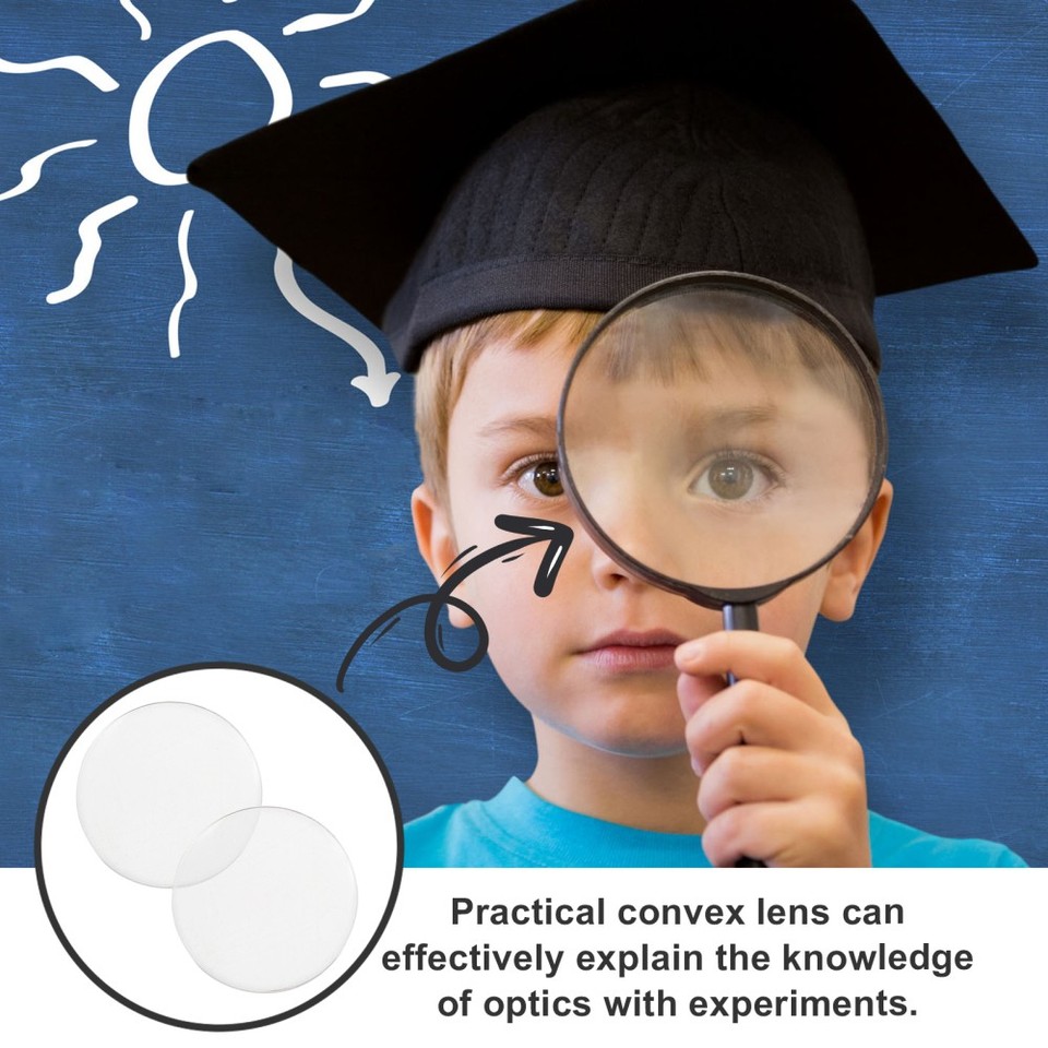 12 Pcs Lens Artifact Physics Optics Experiment Optically Transparent ...