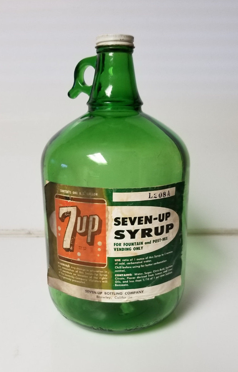 Vintage soda 7up Syrup Bottle 7 up cola | eBay
