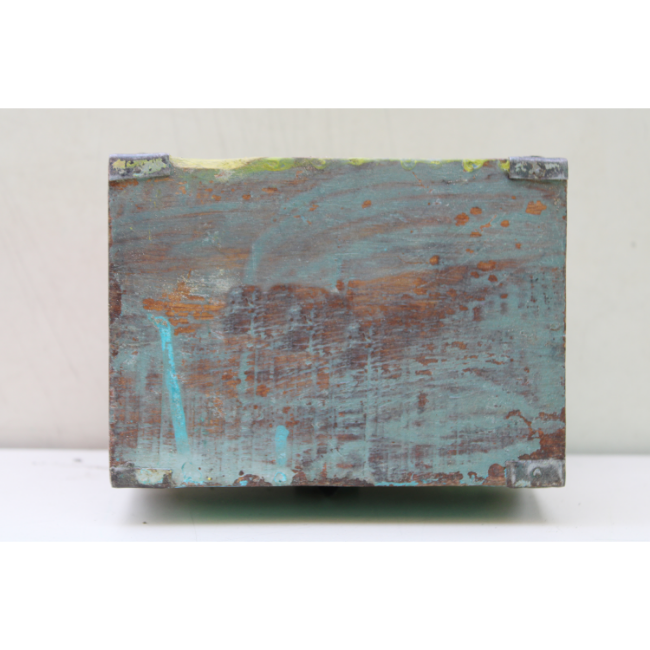Old vintage style handpainted Wooden box for gift Old handmade wooden ...