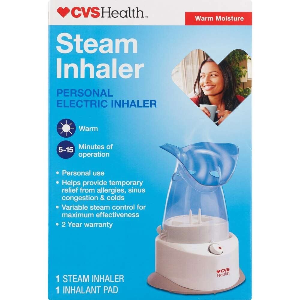 New CVS Warm Steam Inhaler Personal Electric Inhaler Allergies Sinus ...