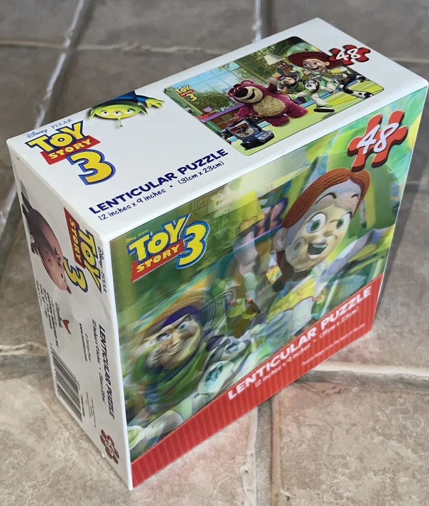 Toy Story 3 Lenticular Puzzle 48 Pc New Disney Pixar Cardinal Buzz, Bo ...