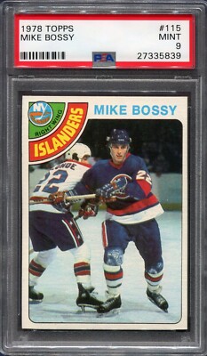 Mike Bossy 1978 Topps Rookie Card #115 PSA 9 New York Islanders Hockey ...