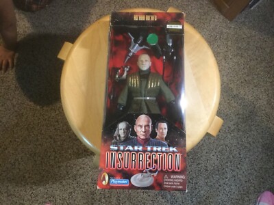 STAR TREK 9" ACT. FIG. insurrection AD HAR RU AFO NIB. Box shows wear ...