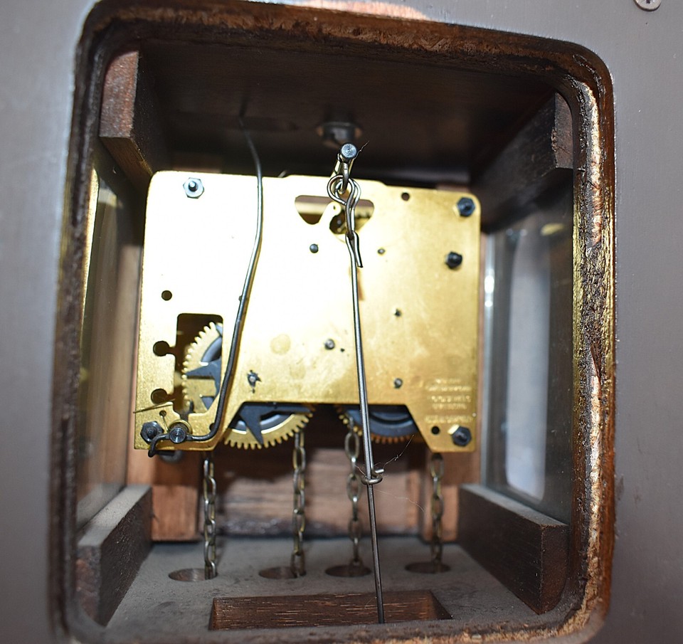 RARE WORKING Vtg Dutch ZAANSE ZAANDAM 1-Day Hanging Wall Clock Bell ...