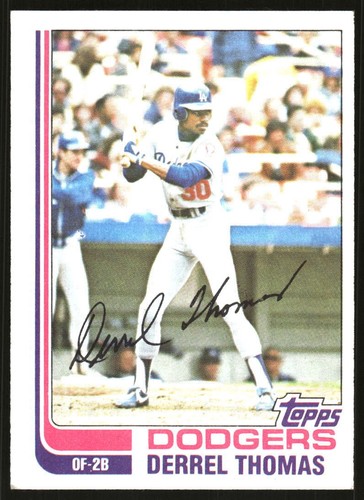 1982 Topps Derrel Thomas #348 Los Angeles Dodgers | eBay