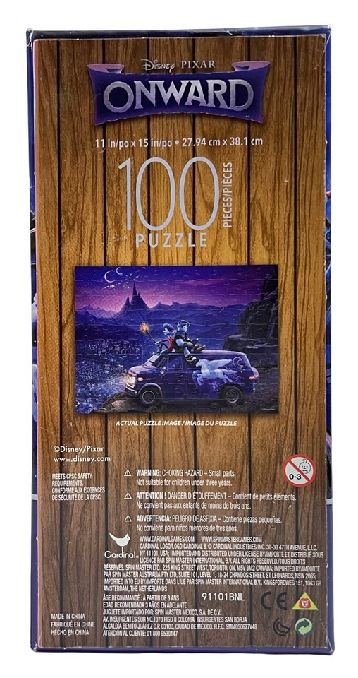 ONWARD Disney Pixar ONWARD 100 Piece Puzzle NEW And SEALED | eBay