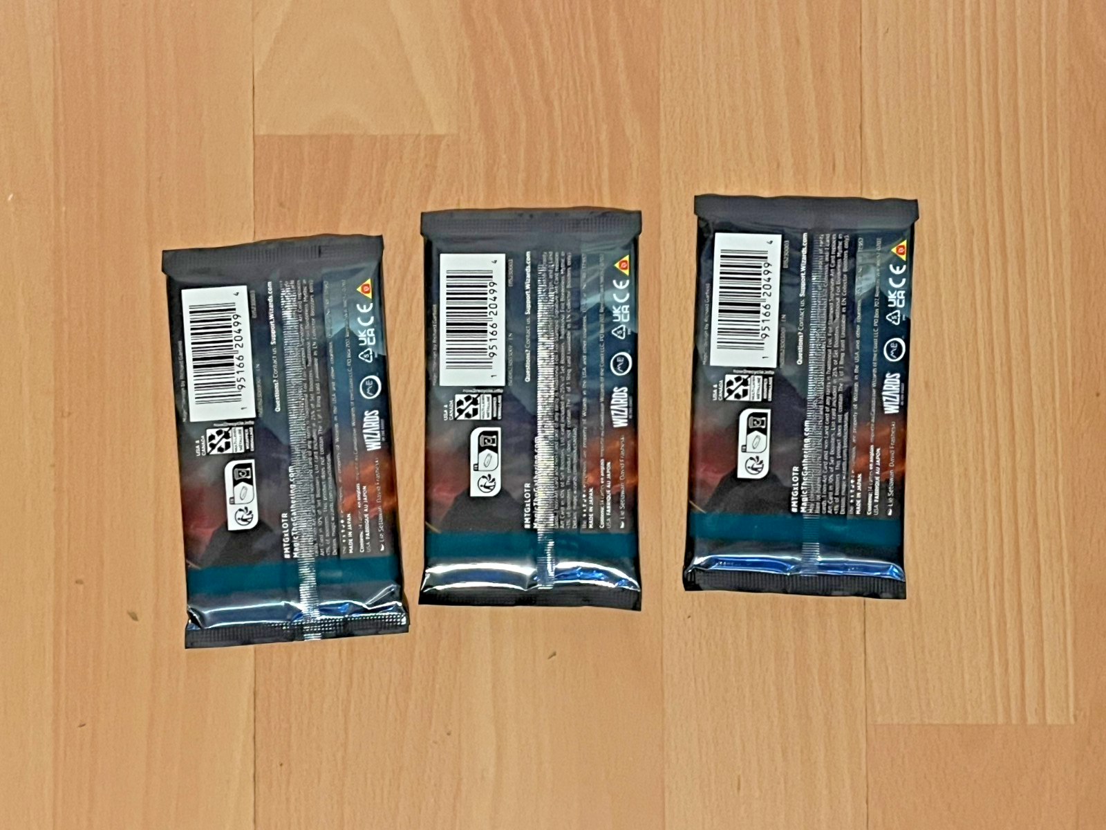 3 x SET Booster Pack ~ The Lord of the Rings ~ Magic MTG Sealed | eBay