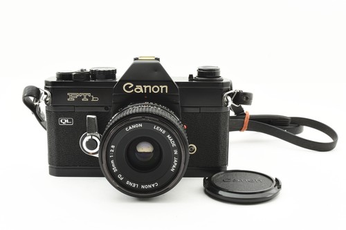 [Exc+5] Canon FTb QL Black 35mm SLR Film Camera / NFD 35mm f/2.8 From ...