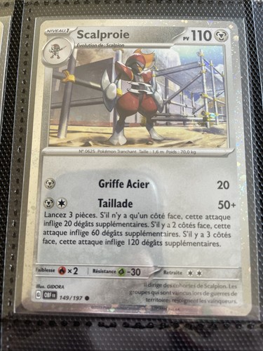 Carte Pokémon HOLO PROMO Scalproie 149/197 OBF Flammes Obsidiennes FR ...