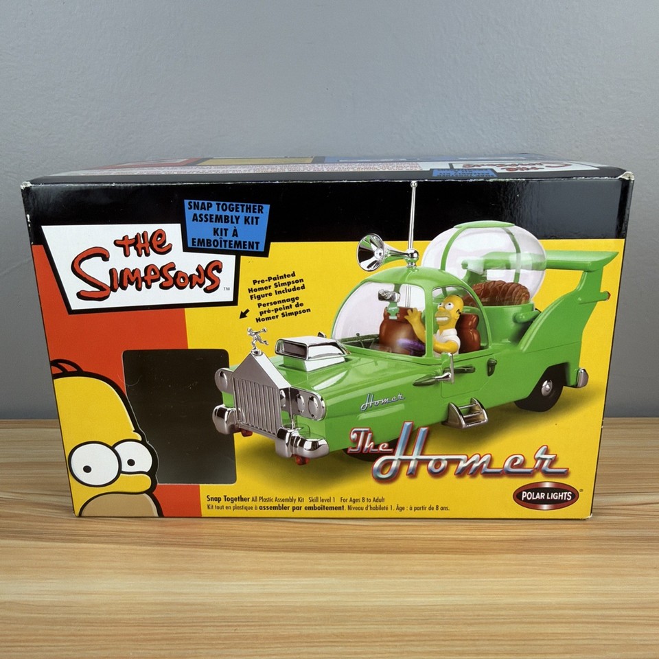 VINTAGE The Simpsons "The Homer" Model Kit Snap Together Assembled 2003 ...