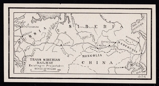 Trans Siberian Railroad Map