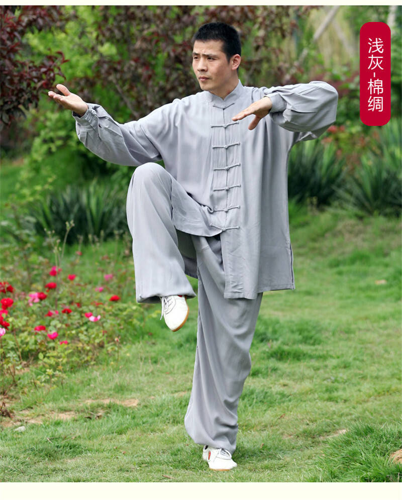 Tai Chi Uniform Kung Fu Martial Arts Suit Wing Chun Wushu Outfit Cotton ...