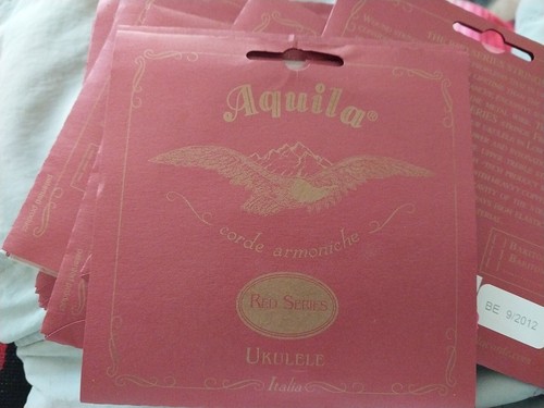 Aquila 78u RED Tenor Ukulele Unwound ( Plain ) 3rd, Single String New ...