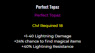 Diablo 2 Resurrected Perfect Topaz D2R Misc | eBay