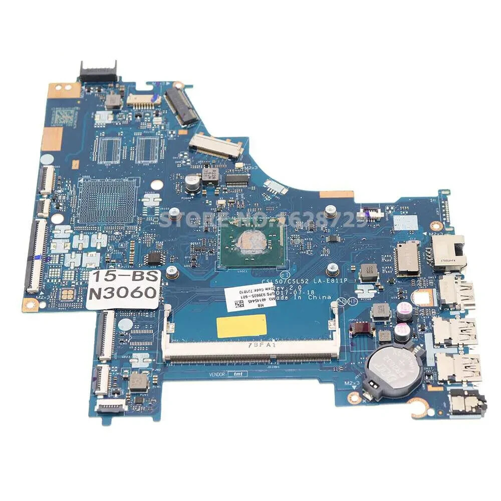 HP Pavilion 15-BS Motherboard N3060 CPU DDR3 939605-601 CSL50 LA-E811P ...