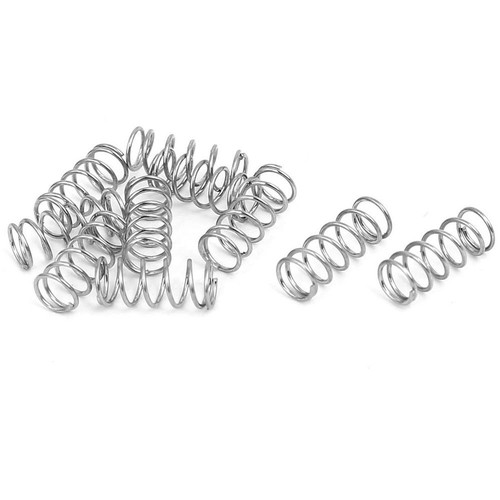10Pcs Silver Telescopic Spring Spring Steel Coil Shop and Home Repairs ...