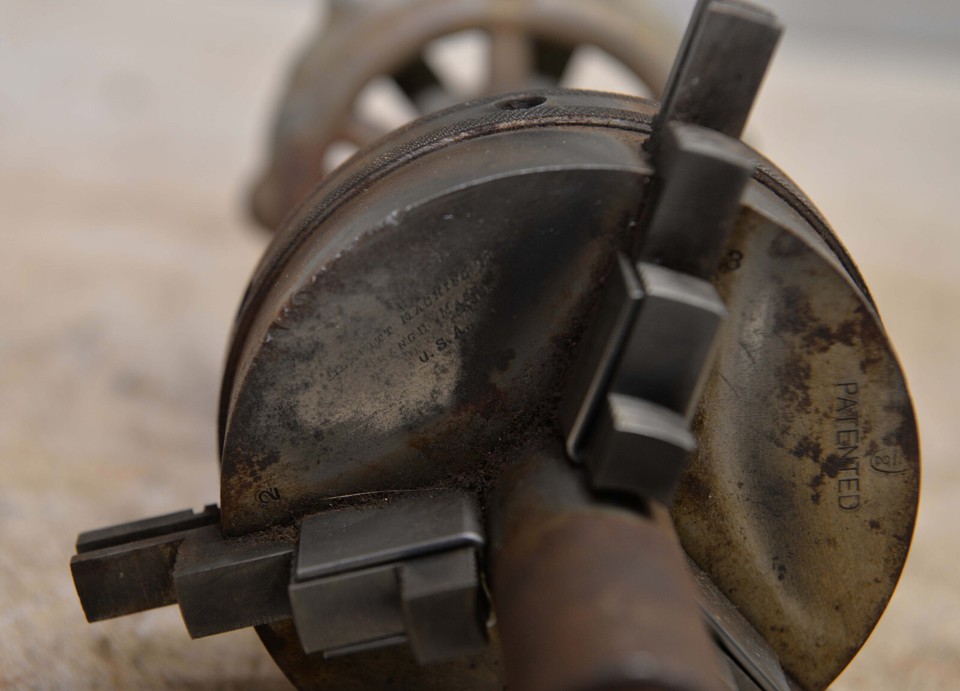 Leavitt Machine 1800's lathe boring head globe valve patented water ...