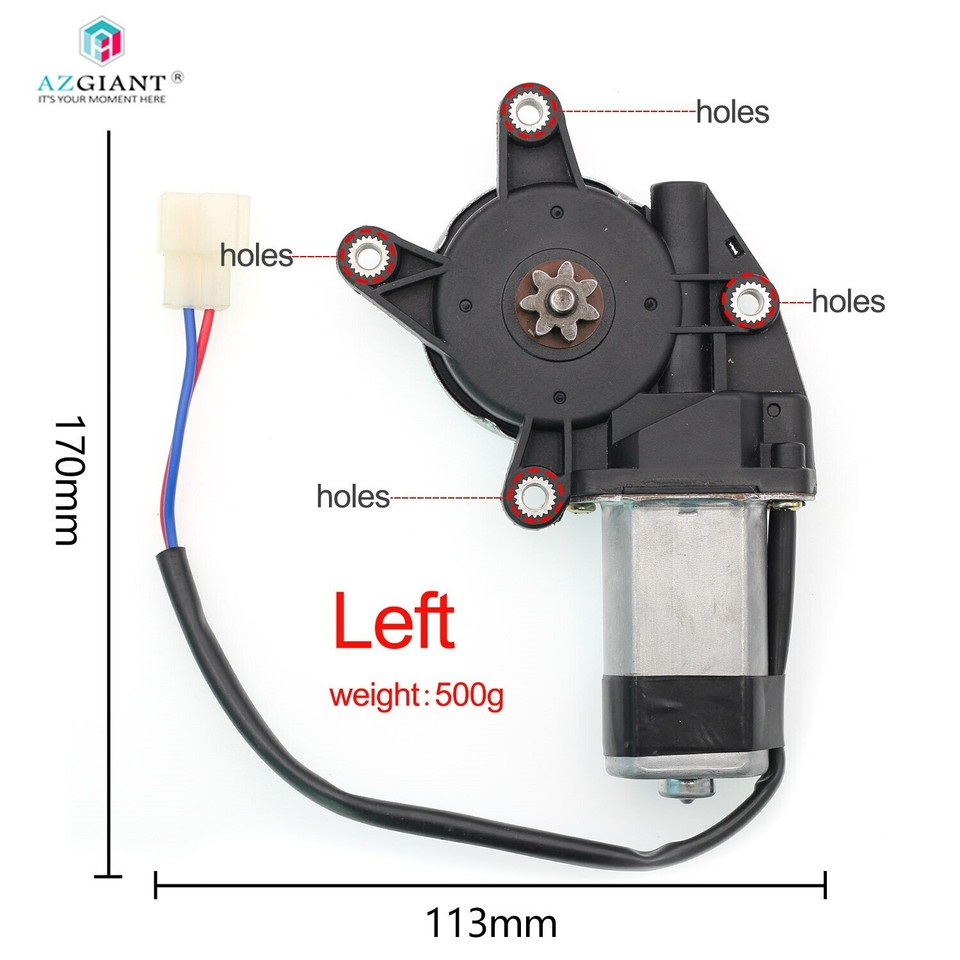 3 hole 7 teeth / 4 hole 8T Electric Front Door Window Lifter Regulator ...