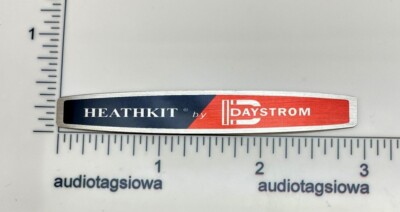 Heathkit by Daystrom Nameplate Logo Badge Custom Made Aluminum - AJ-30 ...