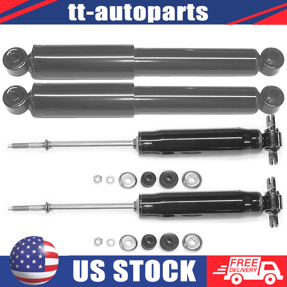 AC DELCO For GM CORVETTE 1963-1982 SHOCKS ABSORBER FRONT REAR Set of 4 ...