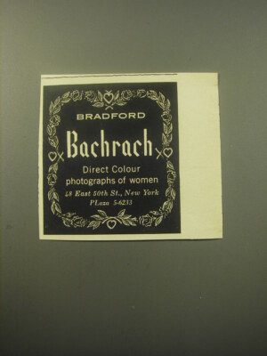 1959 Bachrach Photography Ad - Bradford Bachrach direct colour ...