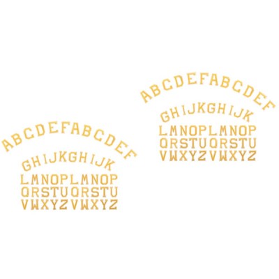 2 PCS Buchstaben-Patch Buchstabenpatches Nähen Brief-Hut-Patches | eBay