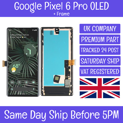 Google Pixel 6 Pro OLED LCD Display Screen Touch Digitizer+Frame Bezel ...
