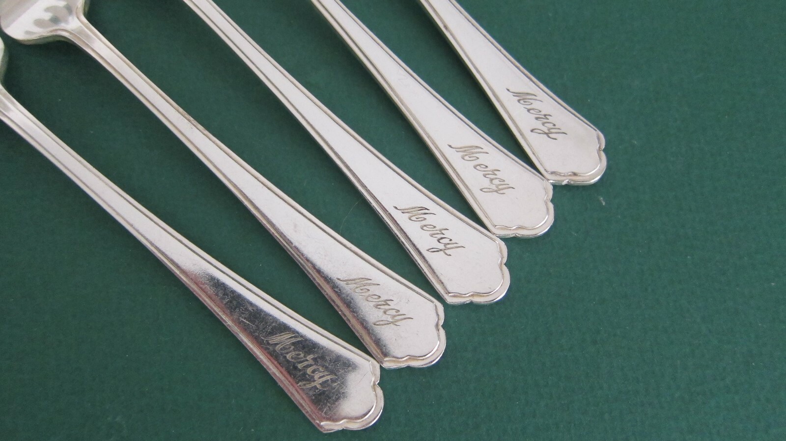 Vintage Paramount Silver Plated A1 Dinner Forks Set of 5 Engraved ...