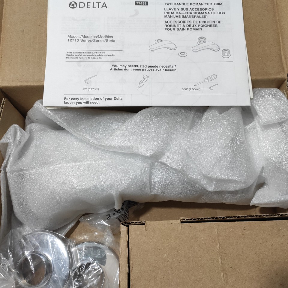 Delta T2710 Roman Tub Trim, Chrome | eBay