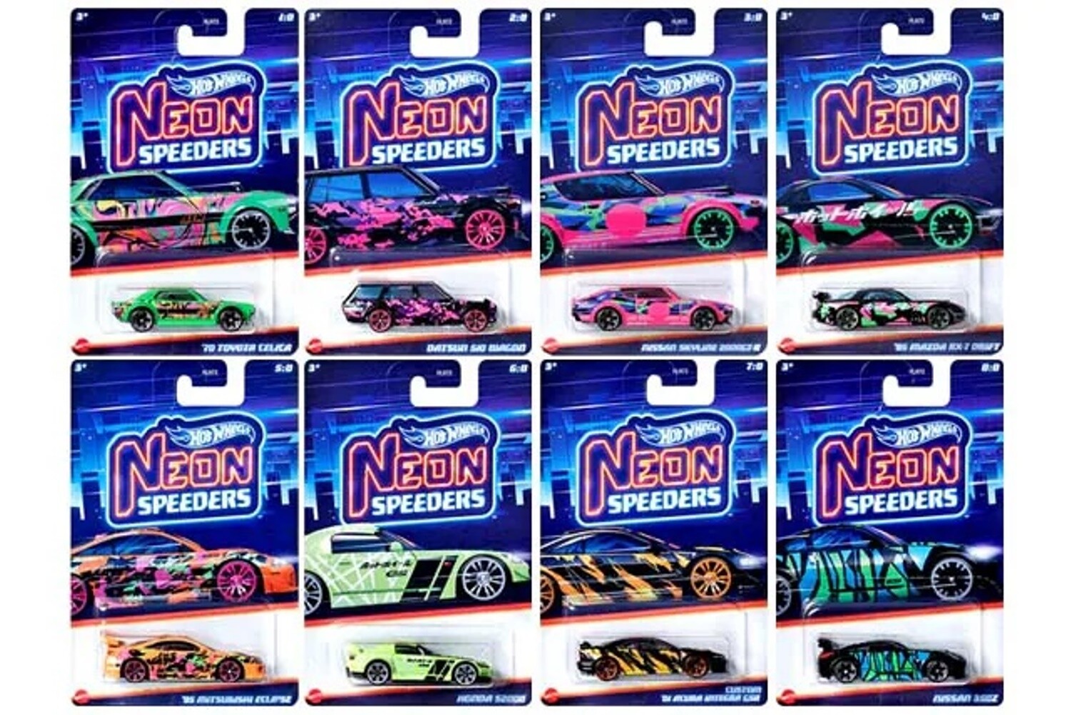 HOT WHEELS NEON SPEEDERS 2024 ASST. HLH72 DIECAST CARS SCALE 1:64 ...