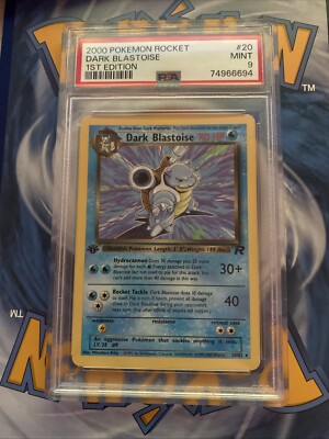 PSA 9 Dark Blastoise Non Holo | Pokemon Team Rocket | 1st Edition | #20 ...