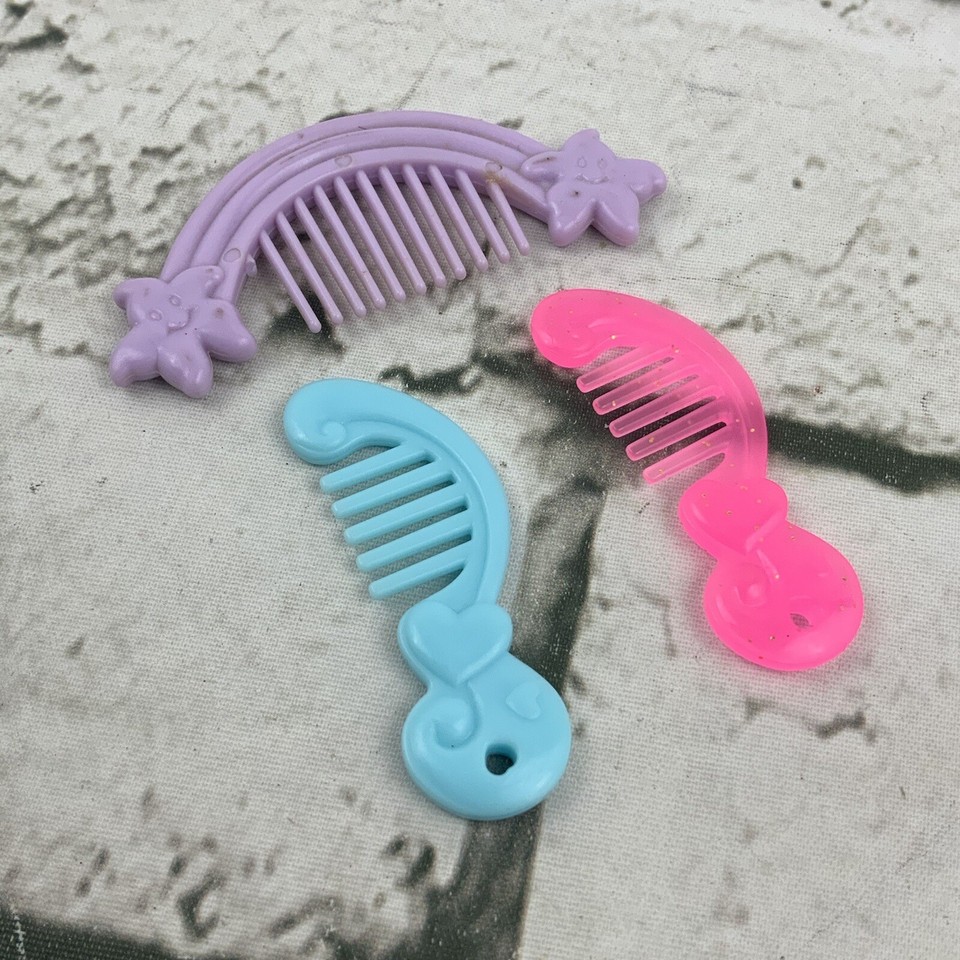 My Little Pony Accessories Hair Combs Lot Of 3 Pink Blue Purple Rainbow ...