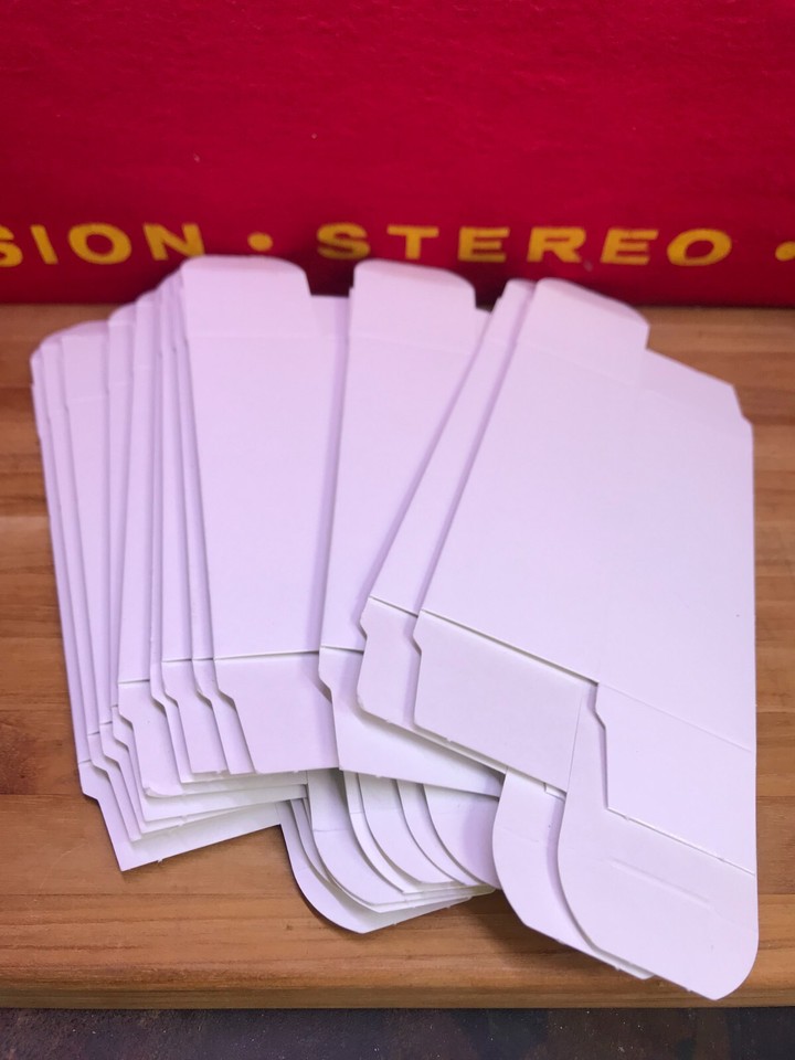 EMPTY WHITE VACUUM TUBE BOXES Medium Octal 2A7 47 6A3 5U4 5R4GY 6L6 ...