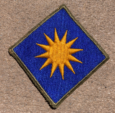 WW2 US ARMY MILITARY 40th INFANTRY DIVISION SHOULDER PATCH OD BORDER ...