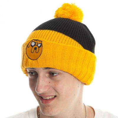 Beanie Adventure Time Jake Face Knitted Cuff | eBay