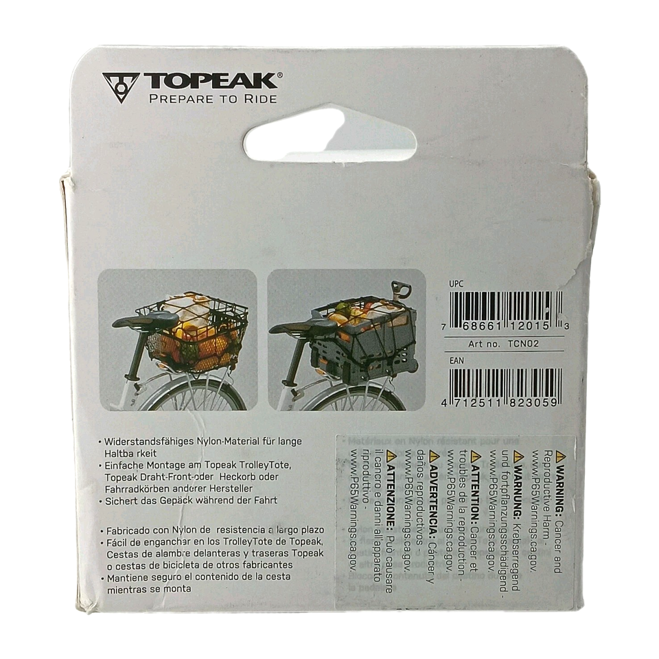 Topeak Cargo Net - Secure Front/Rear Bicycle Baskets/Racks - New in Box ...
