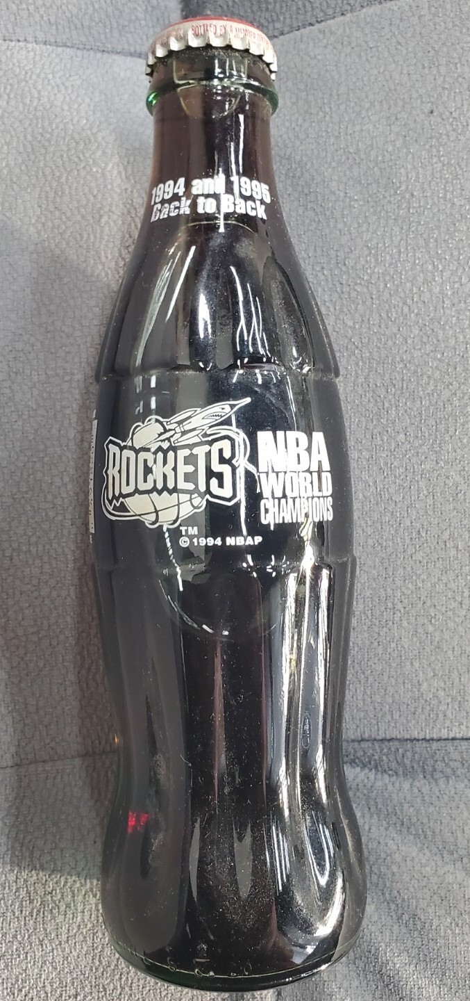 1994 Coke bottle Houston Rockets coca cola nba world champions back to back 1995 | eBay