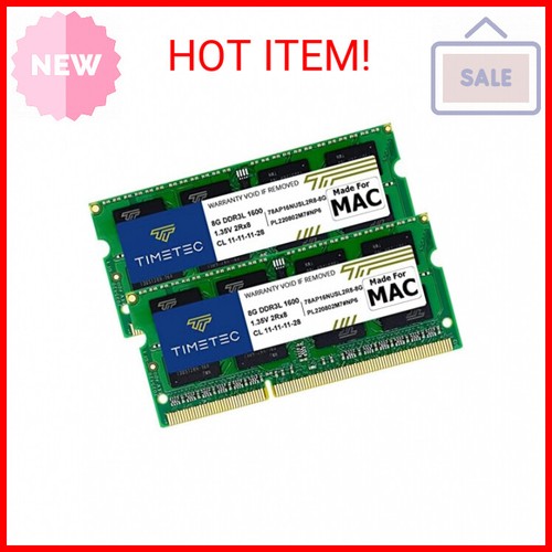 Timetec 16GB KIT(2x8GB) Compatible for Apple DDR3L 1600MHz for Early ...