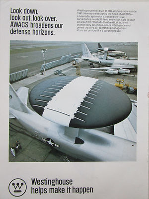 12/1973 PUB WESTINGHOUSE DEFENSE BOEING AWACS AIRBORNE RADAR RADOME ...