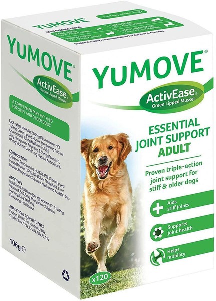 YuMOVE Joint Care for Adult Dogs Tablets - 120 Count (Extra Large Dog ...