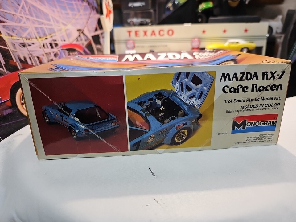 Vintage Monogram 2277 Mazda Cafe Racer RX-7 KIT 1/24 NICE CAR 🚗 #2 | eBay