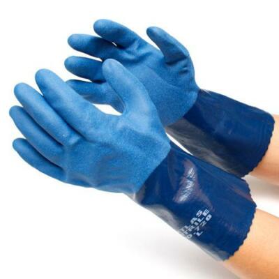 Atlas Showa 720 Chemical Resistant Nitrile Work Gloves - ANY SIZE! FREE ...