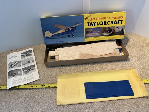 Vintage Sterling Models Taylorcraft BF12-65 airplane model kit. Parts ...