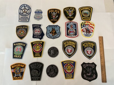 Police collectors Wholesale patch set 20 pieces all different patches ...