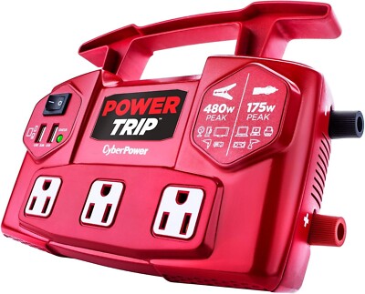 CyberPower Systems Power Trip 480-Watt Power Inverter RED USB | eBay