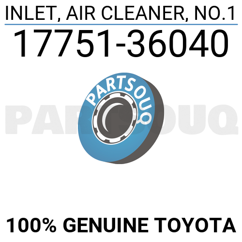 1775136040 Genuine Toyota INLET, AIR CLEANER, NO.1 17751-36040 | eBay
