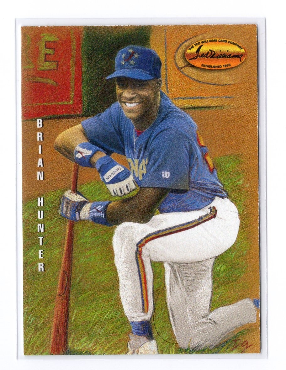 Baseball Card - 1994 Brian Hunter DG7 - Atlanta Braves Ted Williams MLB ...